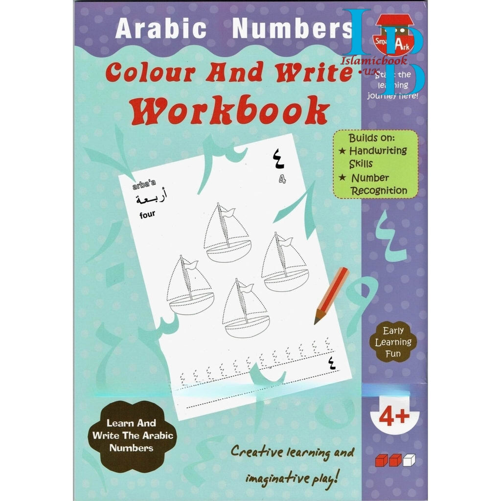 Arabic Numbers Colour and Write Workbook By Fehmida Ibrahim ...